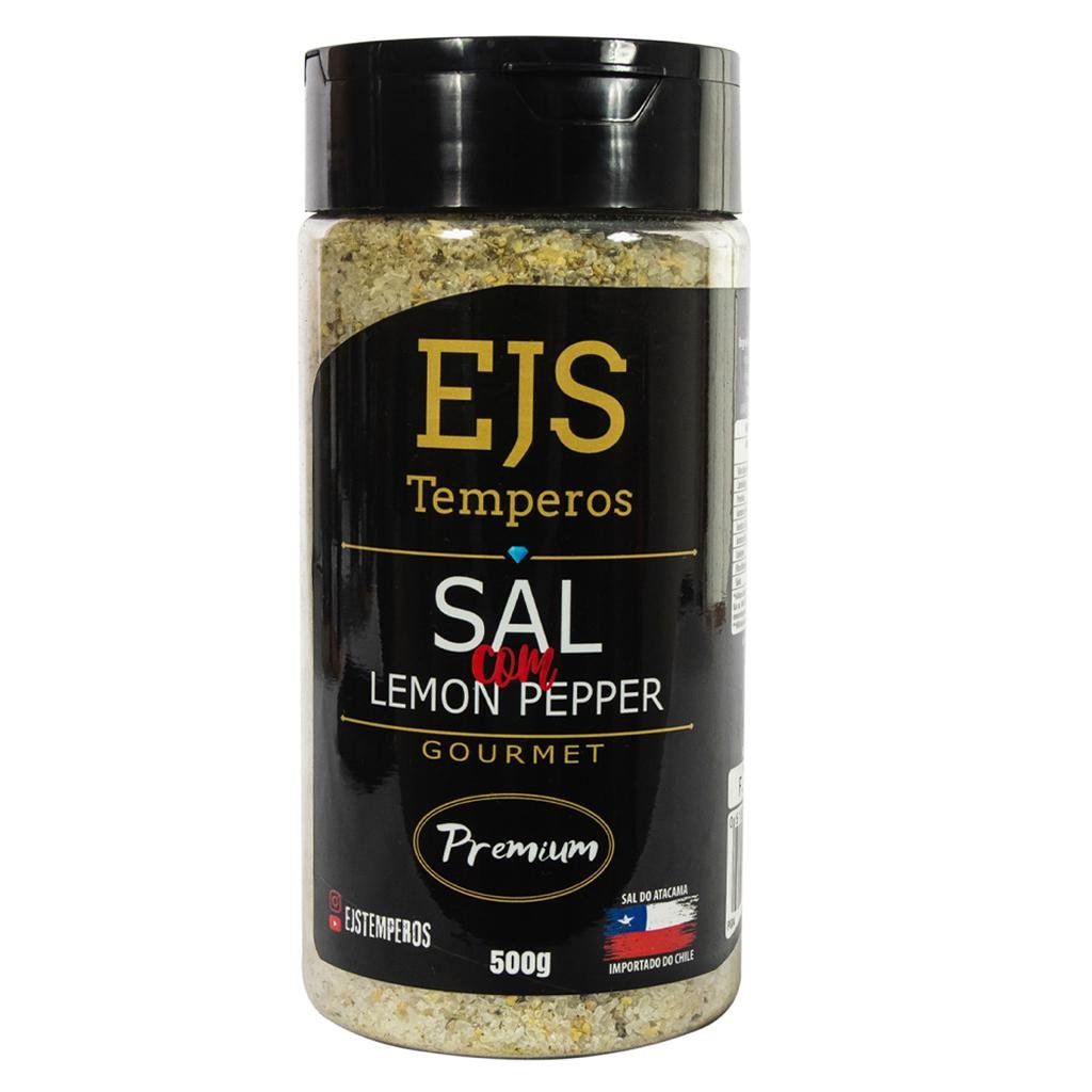 Sal com Lemon Pepper 500g - EJS Temperos
